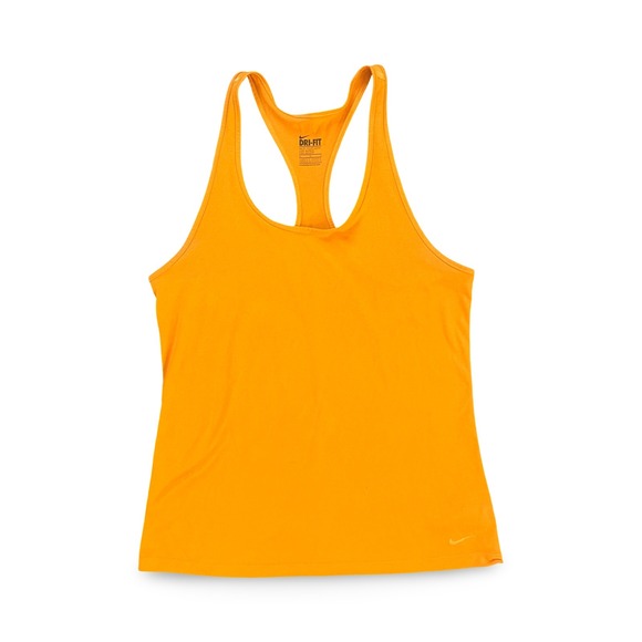 Nike | Tops | Nike Womens Drifit Running Orange Tank Top Shirt ...